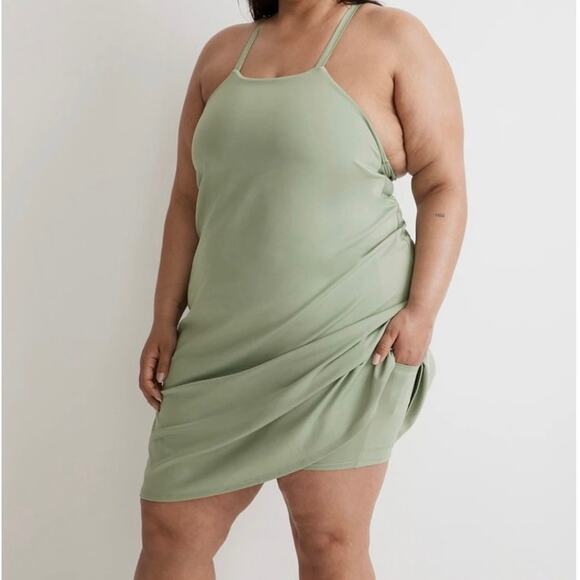 Madewell | Dresses | Nwt Madewell Green Plus Flex Fitness Dress | Poshmark